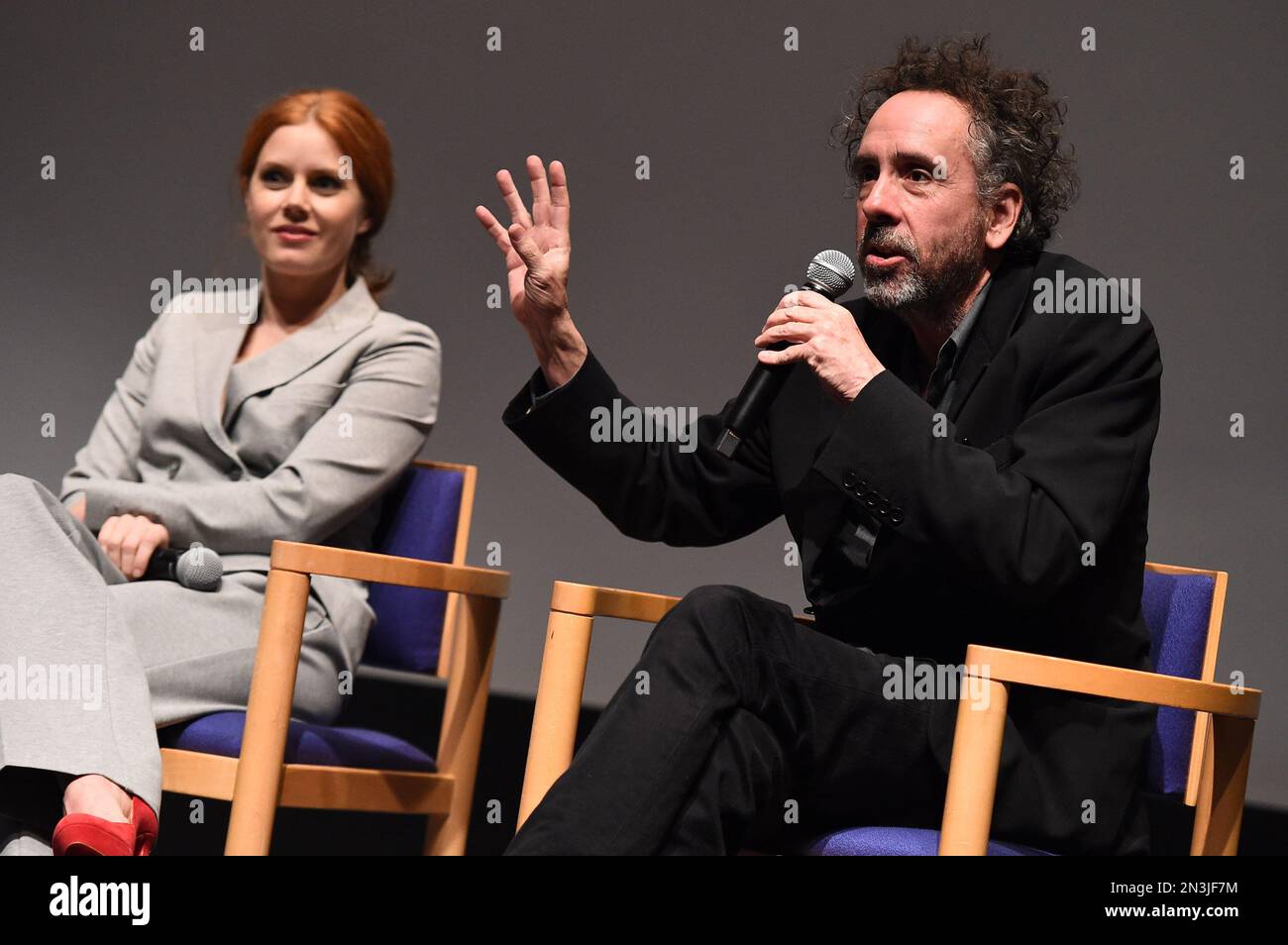 Amy Adams and Tim Burton attend a special screening of "Big Eyes" on ...