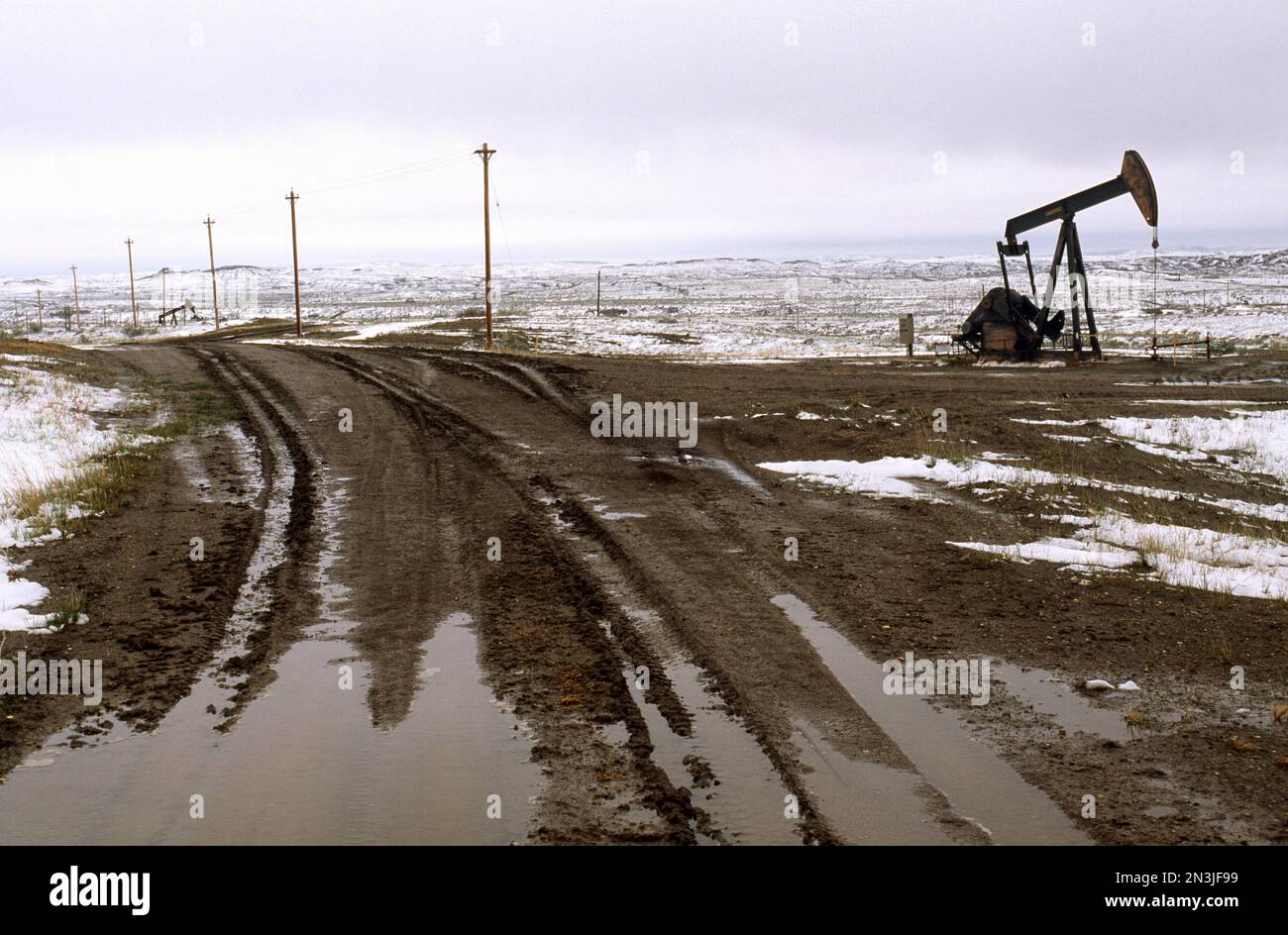 Oil landscape color oil pump hi-res stock photography and images - Alamy
