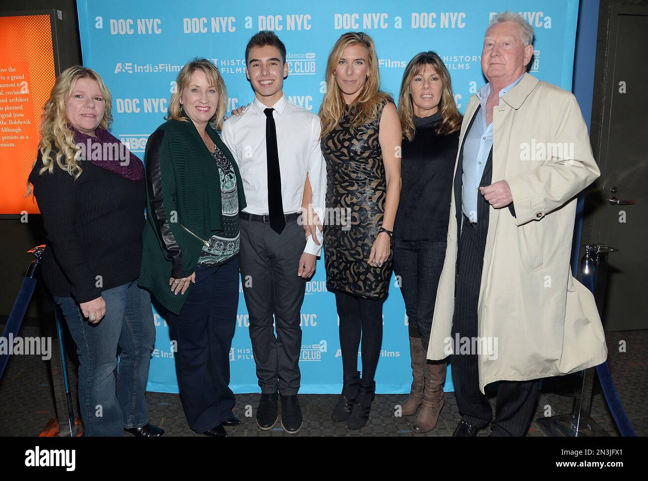 Director Amy Berg, second from right, poses with subjects from the film ...