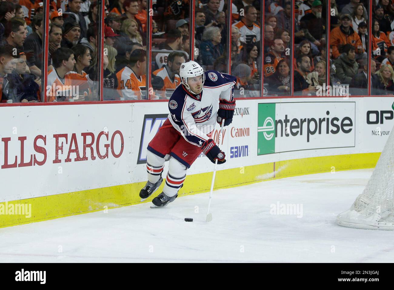 Columbus Blue Jackets' James Wisniewski in action during an NHL hockey ...