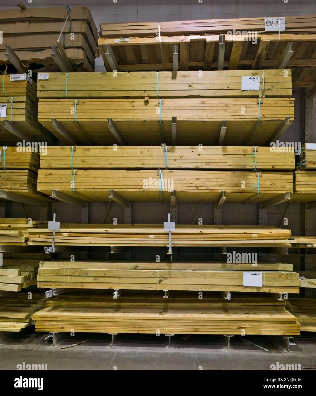 Stacked lumber at Home Depot Stock Photo - Alamy