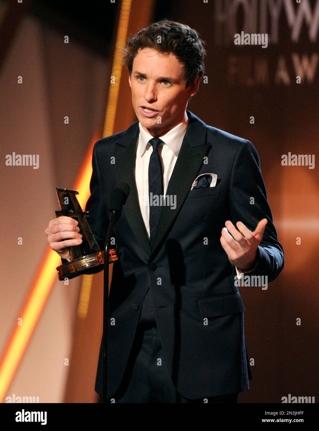 Eddie Redmayne accepts the Hollywood breakout performance - actor award ...