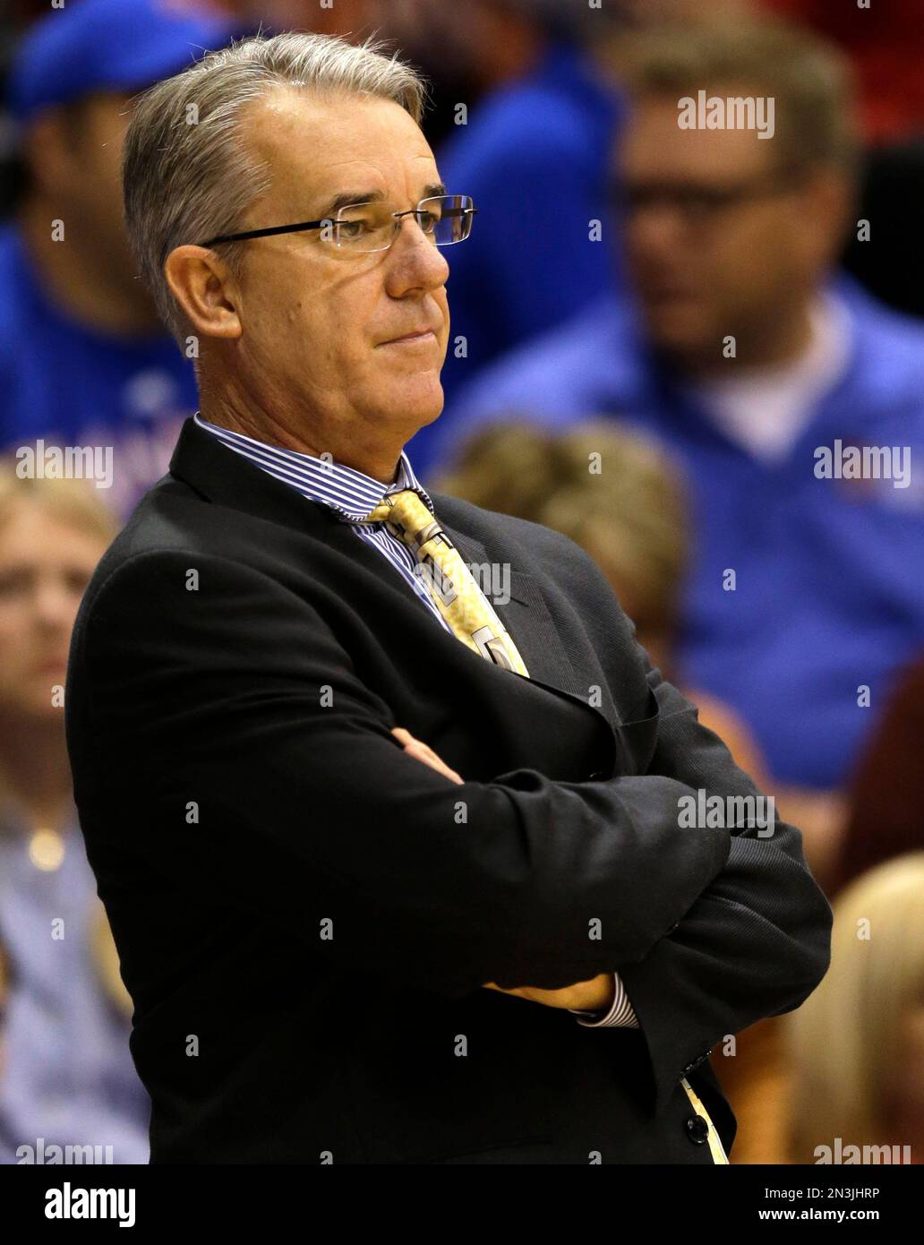 UC Santa Barbara head coach Bob Williams watches play during the first ...