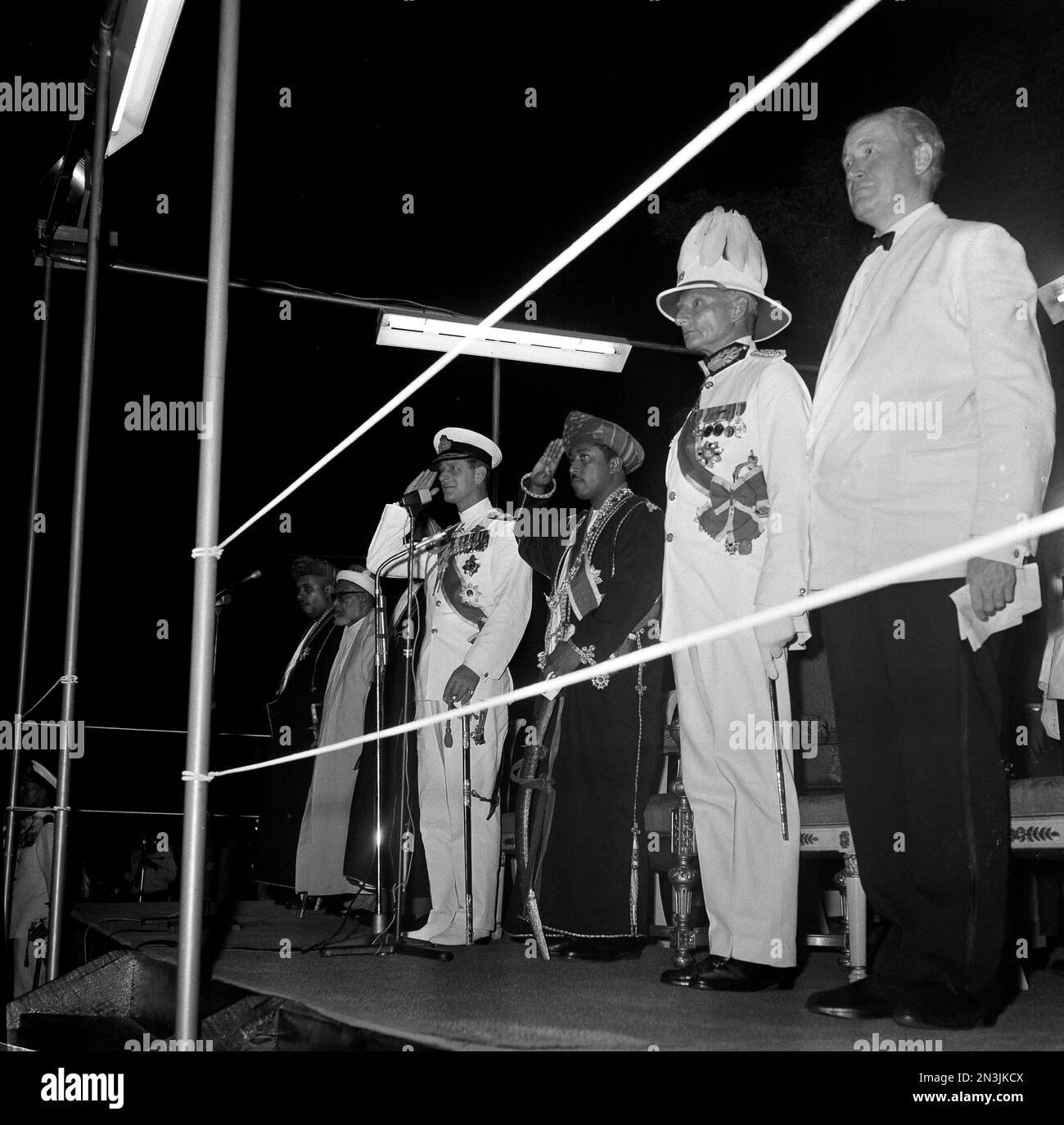 The Duke of Edinburgh, Prince Philip, representing the queen, and the ...