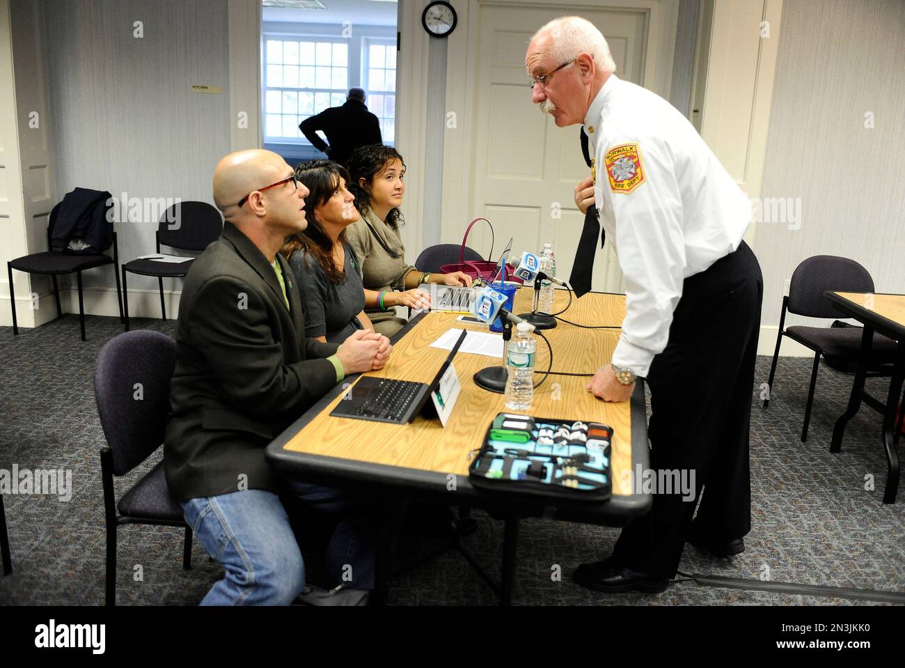 Sandy Hook Advisory Commission member and Norwalk Fire Chief, Denis ...