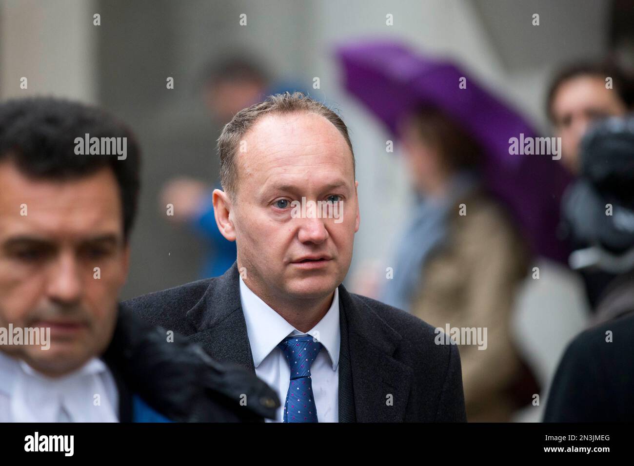 Gary Clarence, originally from South Africa, arrives at the Old Bailey ...