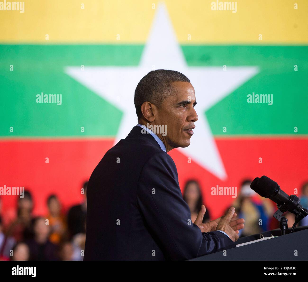 U.S. President Barack Obama speaks at the Young Southeast Asian Leaders ...