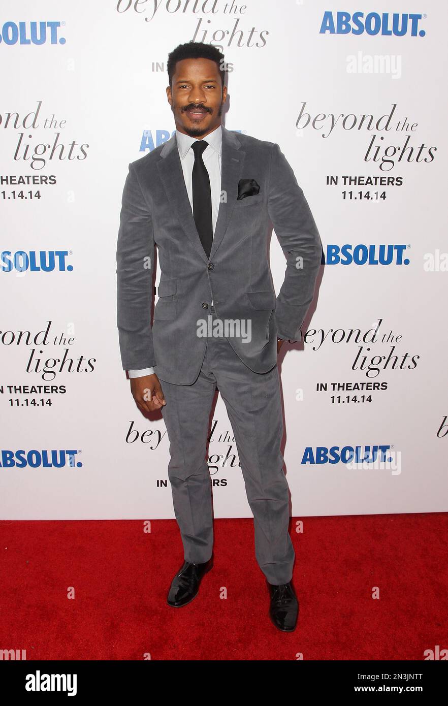 Actor Nate Parker attends the premiere of "Beyond The Lights" at the ...