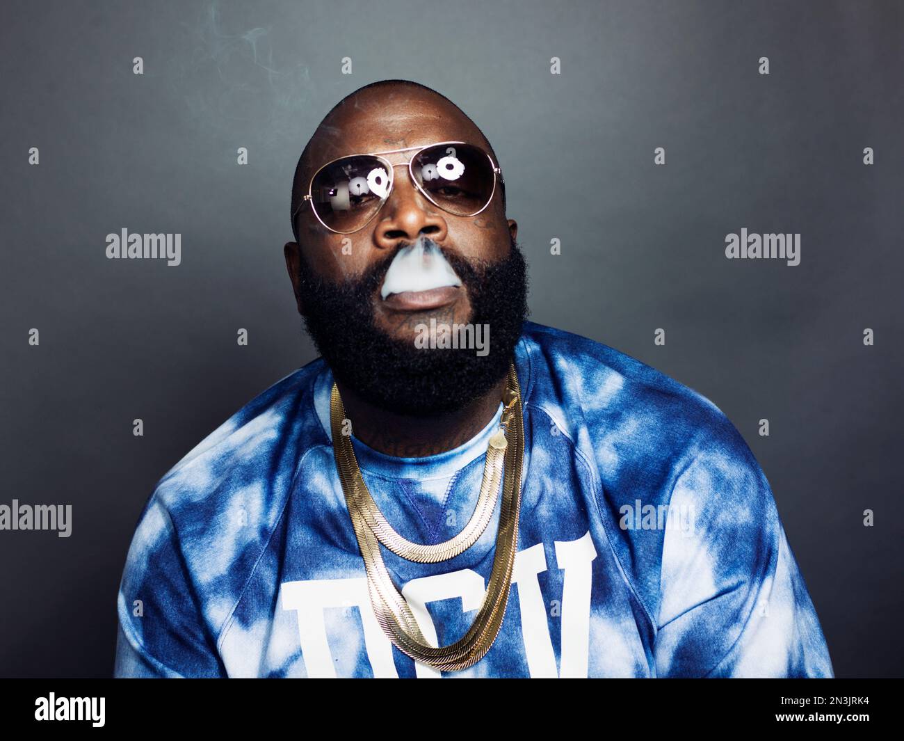 Rapper Rick Ross poses for a portrait at Def Jam in promotion of his ...