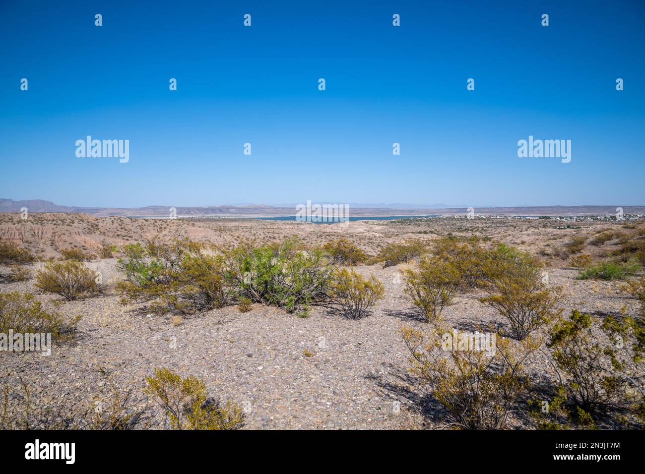 An overlooking view in Elephant Butte, New Mexico Stock Photo - Alamy