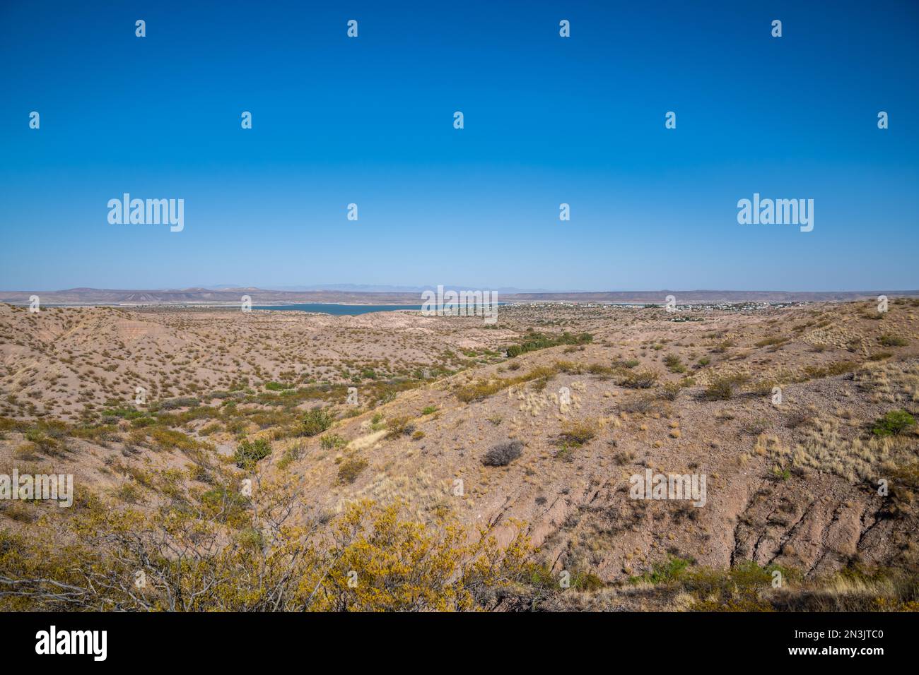 An overlooking view in Elephant Butte, New Mexico Stock Photo - Alamy