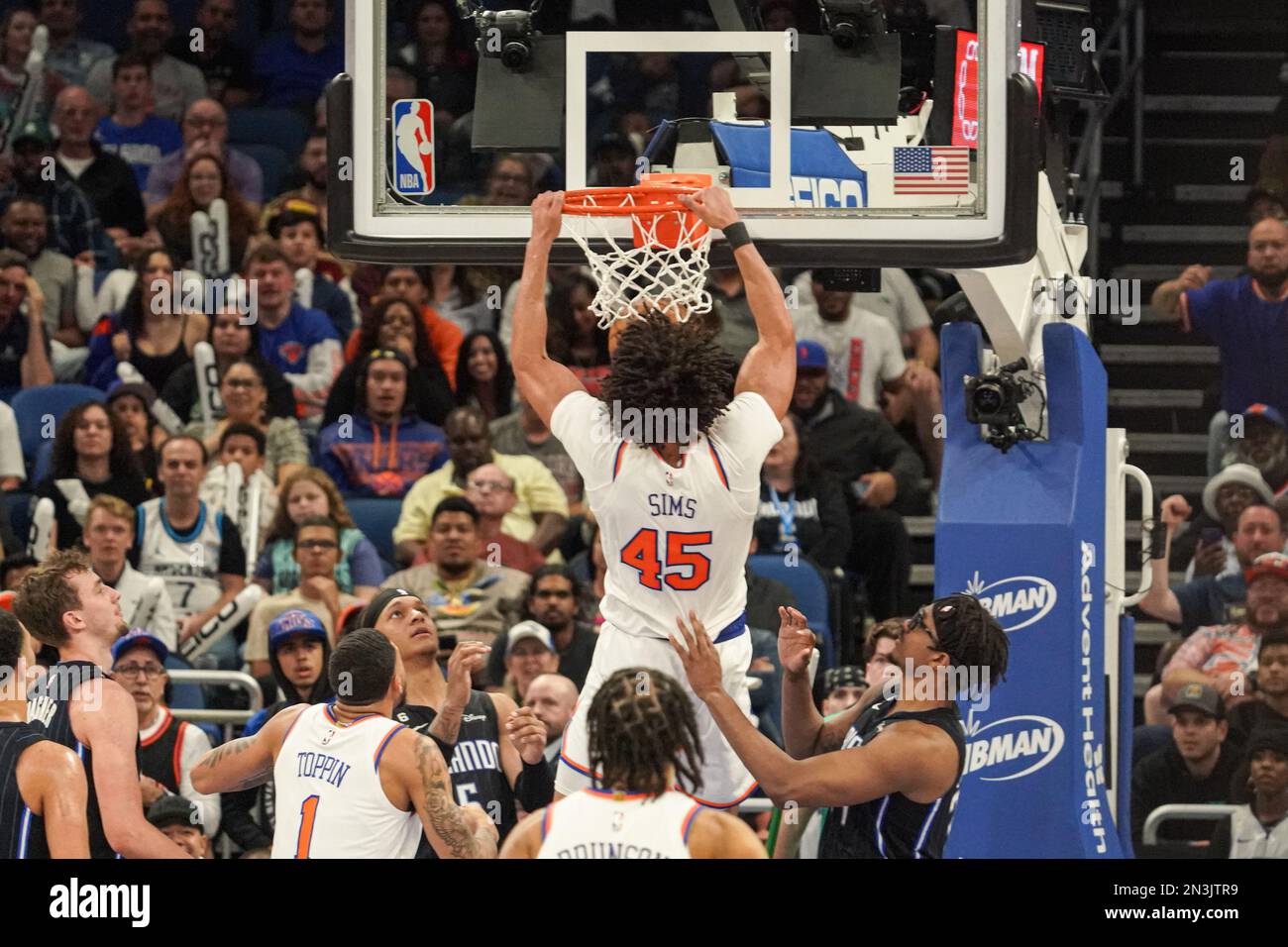 Orlando, Florida, USA, February 7, 2023, New York Knicks center Jericho ...