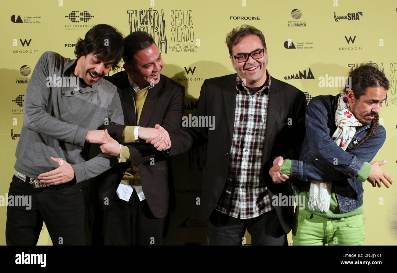 FILE - In this Nov. 9, 2010 file photo, members of Mexican rock band ...
