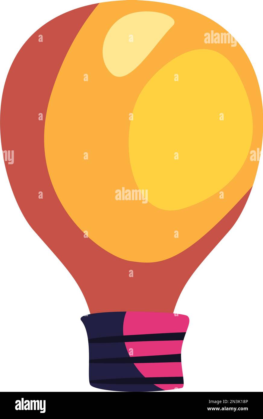 flat lightbulb illustration Stock Vector Image & Art - Alamy