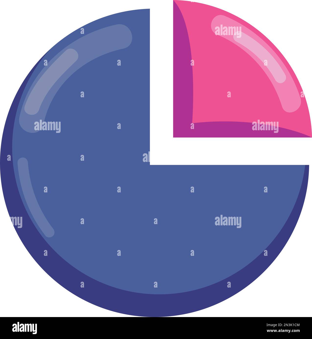 flat pie chart Stock Vector Image & Art - Alamy