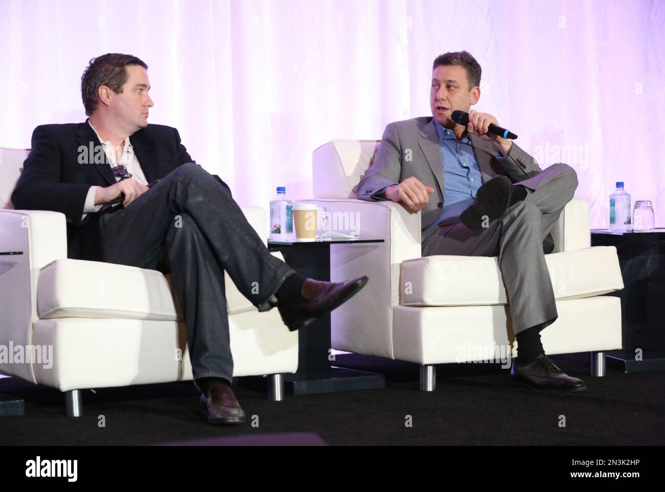 Nolan Gallagher, left, and John Sloss attend the 2014 American Film ...