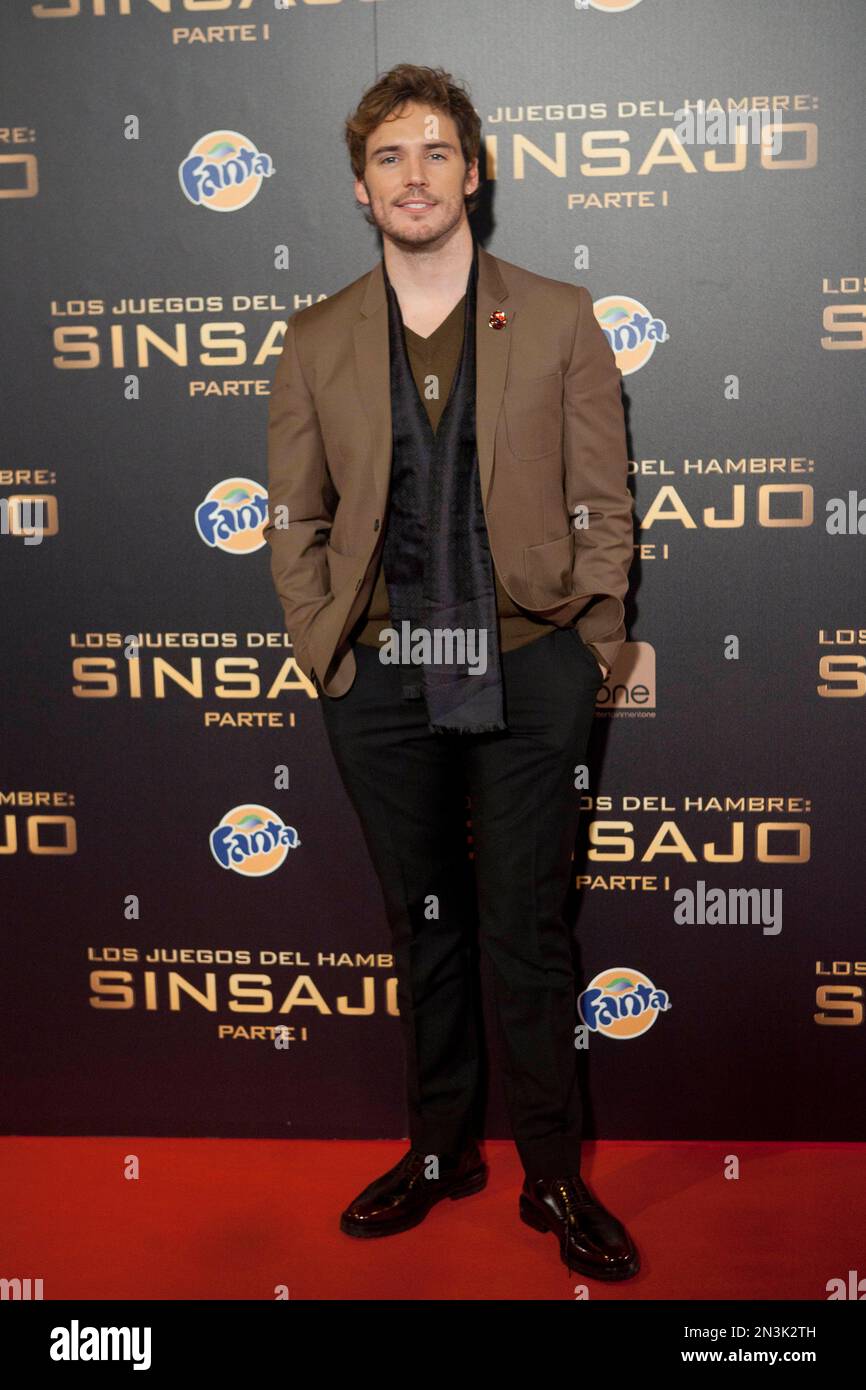 British actor Sam Claflin poses for the photographers during the Spain ...