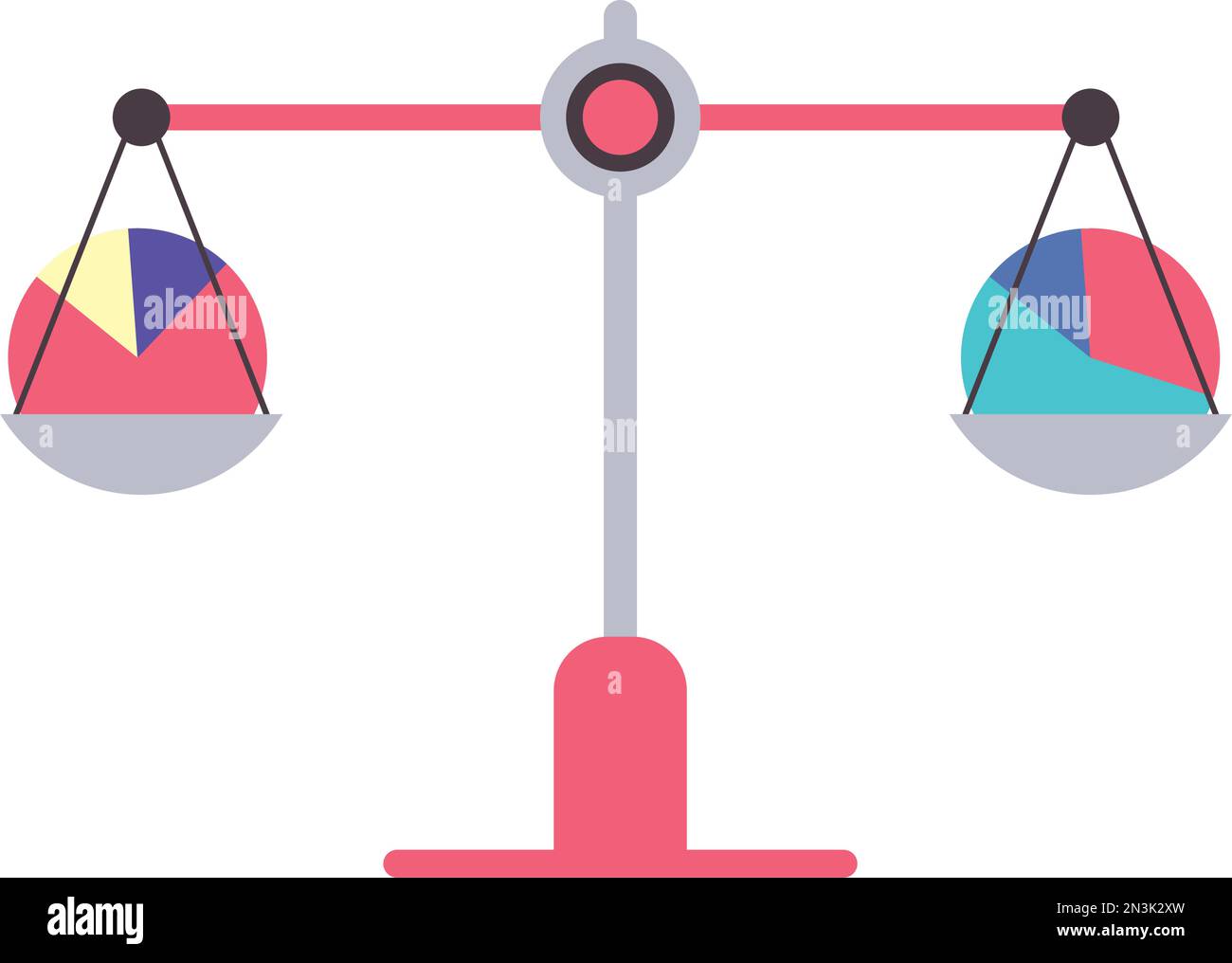 flat colored balance design Stock Vector Image & Art - Alamy