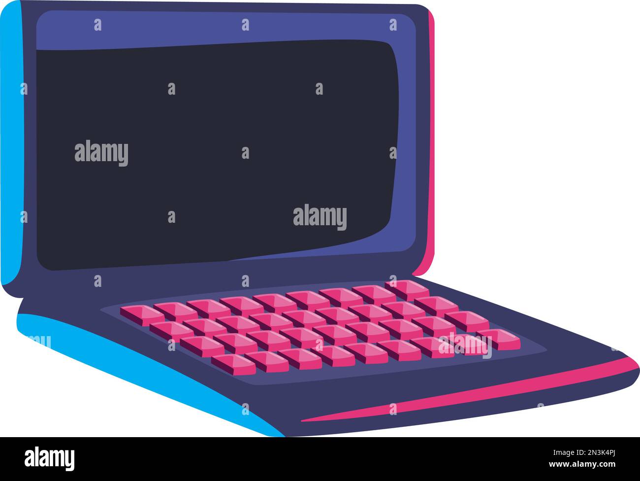 flat laptop design Stock Vector Image & Art - Alamy