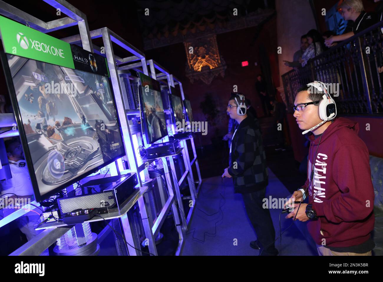 Xbox fans play games from the popular “Halo” franchise at HaloFest at ...