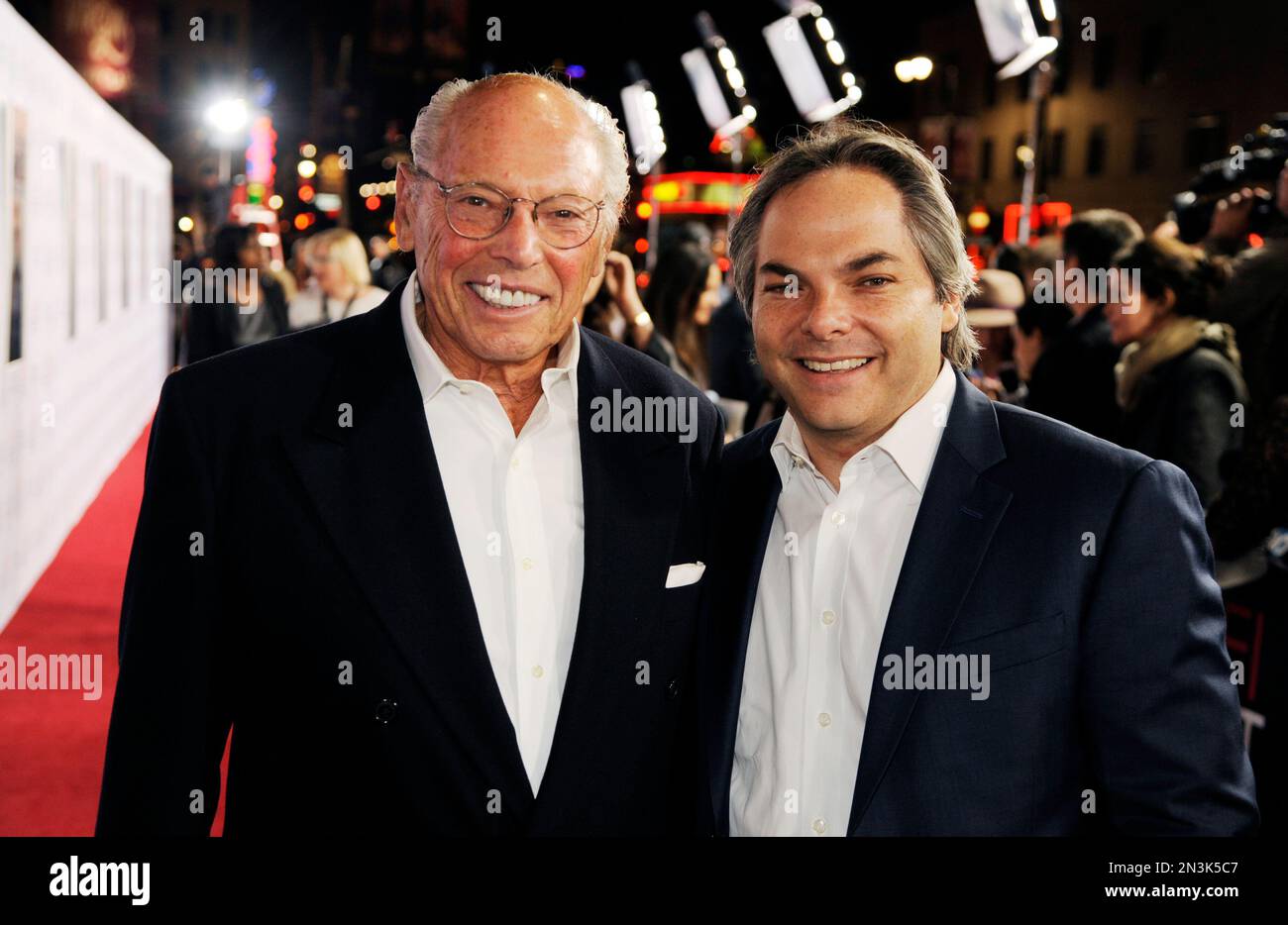 Irwin Winkler, left, producer of "The Gambler," poses with Adam Goodman ...