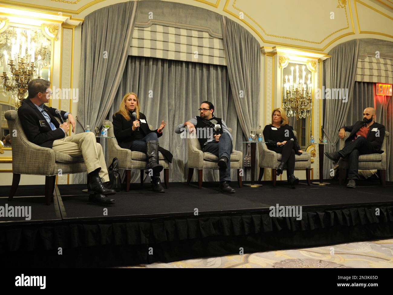 Renowned voice actor Bob Bergen, left, and the Television Academy host ...