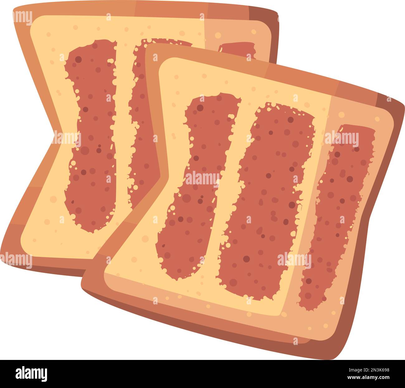 Toasted bun Stock Vector Images - Alamy