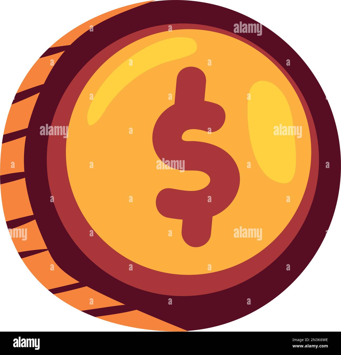flat coin design Stock Vector Image & Art - Alamy