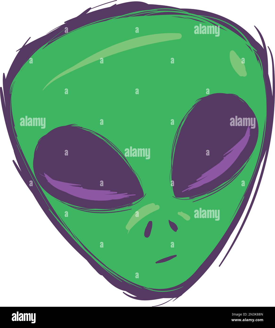 flat alien face Stock Vector Image & Art - Alamy