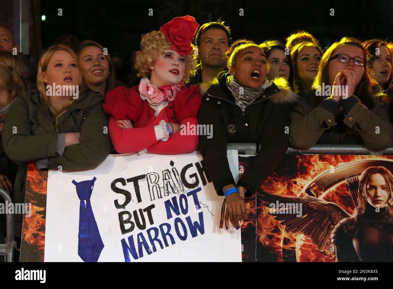 Fans await arrival of the actors prior to the world premiere of the ...