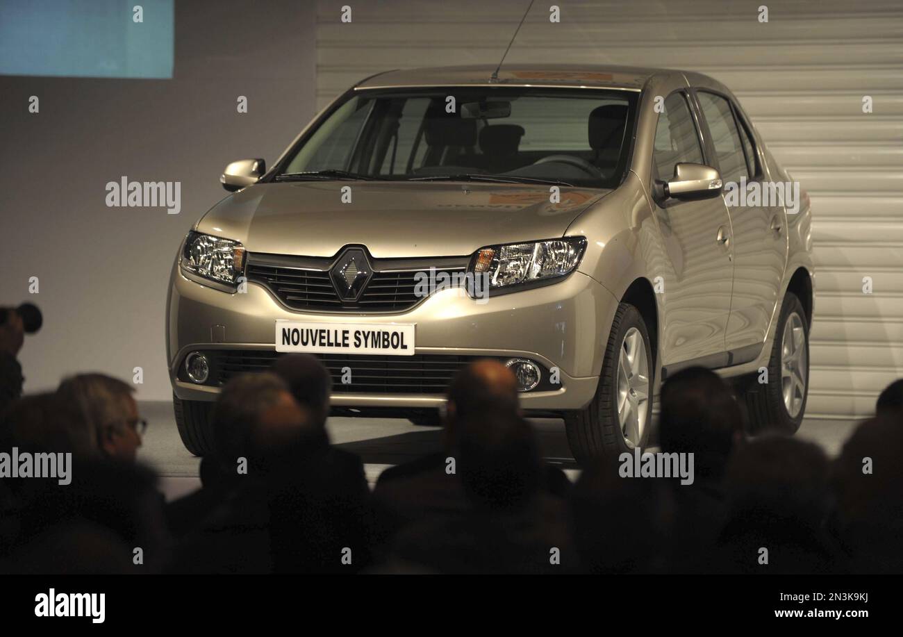 the new Renault Symbol is displayed during the inauguration of the ...