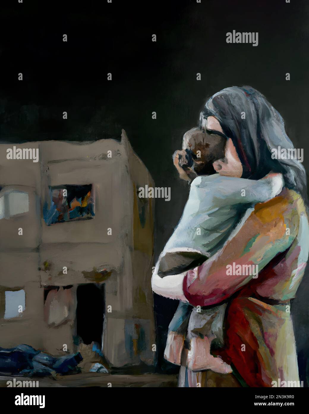 War zone child hi-res stock photography and images - Alamy