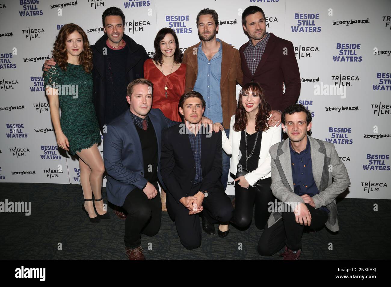 From left, Jessy Hodges, Reid Scott, Britt Lower, Ryan Eggold, Brett ...