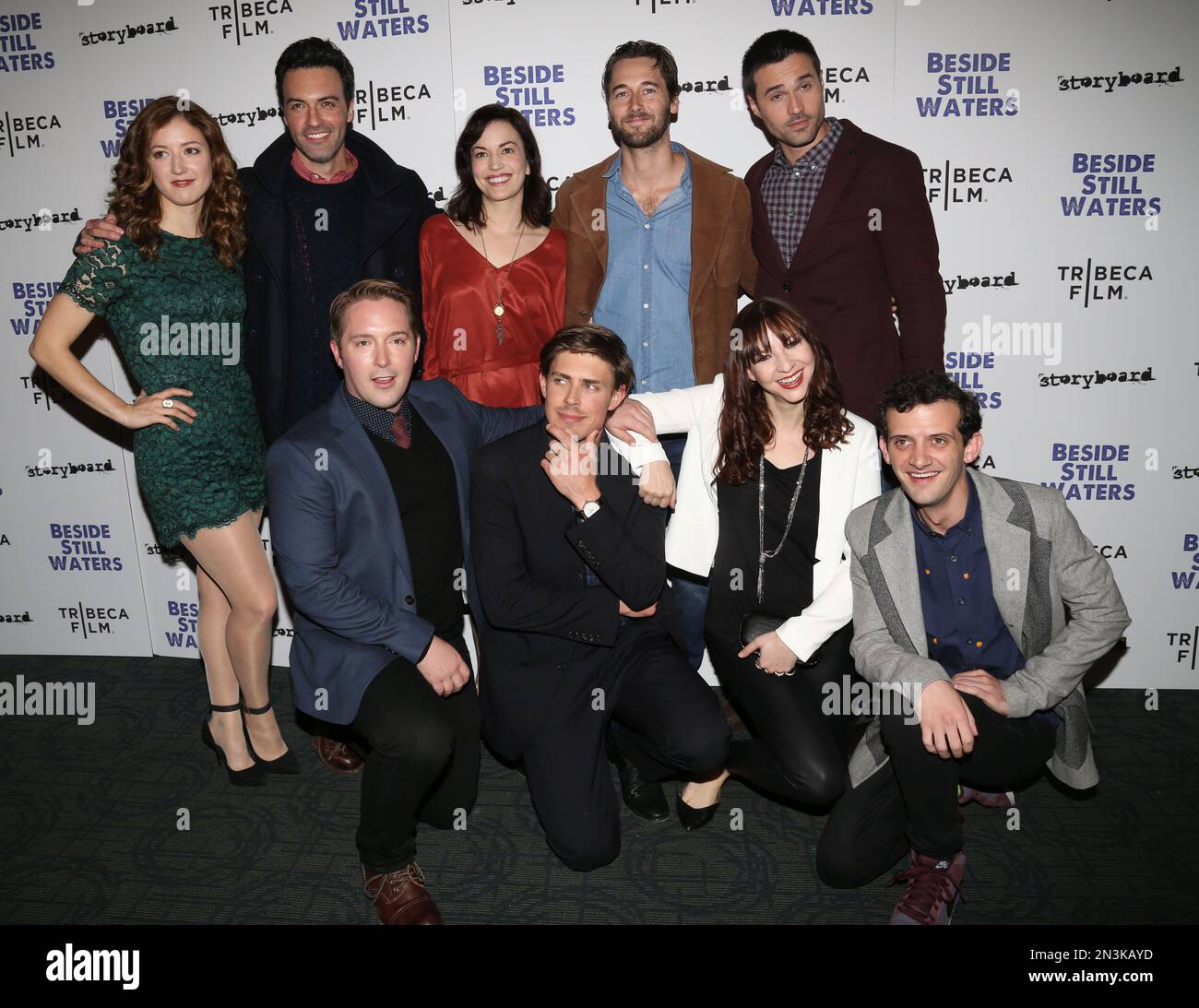 From left, Jessy Hodges, Reid Scott, Britt Lower, Ryan Eggold, Brett ...