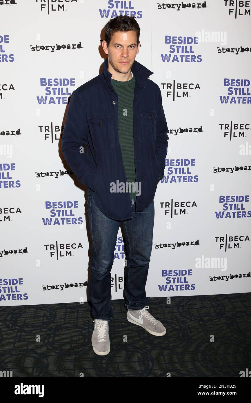 Tom Lipinski attends the premiere of "Beside Still Waters" at the ...