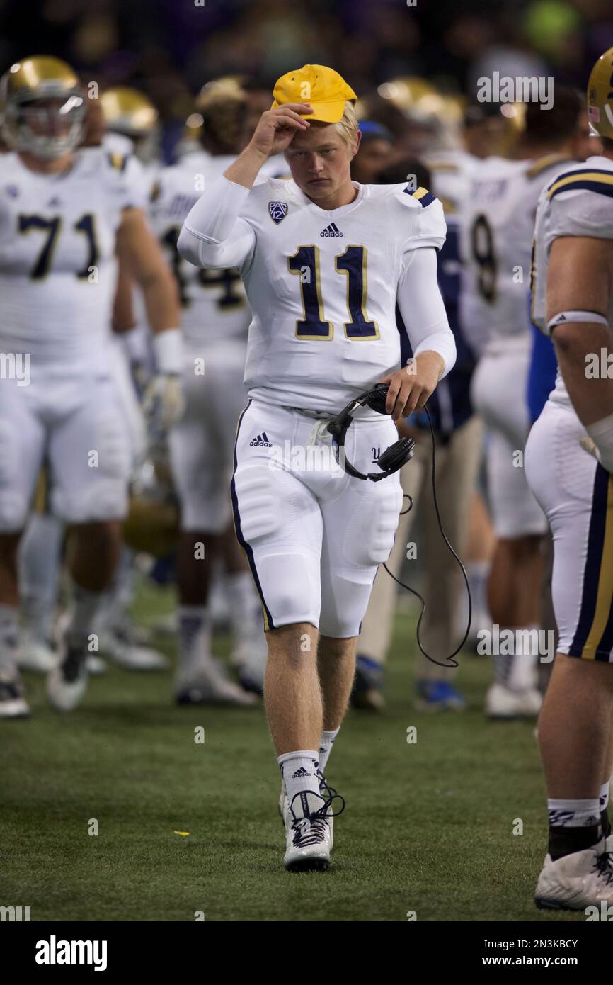 UCLA quarterback Jerry Neuheisel walks on the sidelines in the second ...