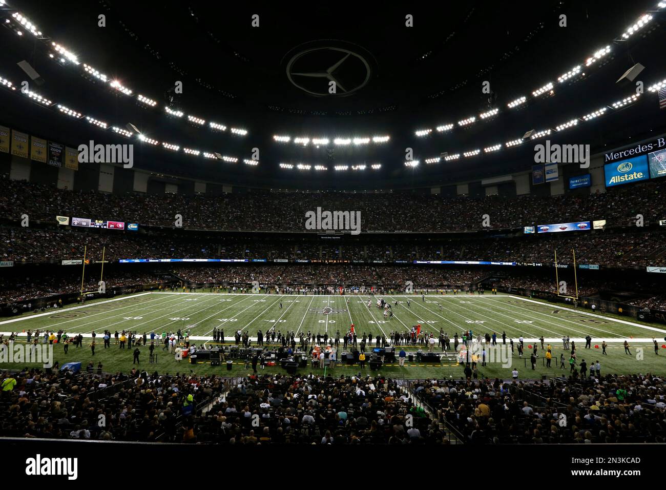 General overall views of the Mercedes-Benz Superdome with Salute To ...