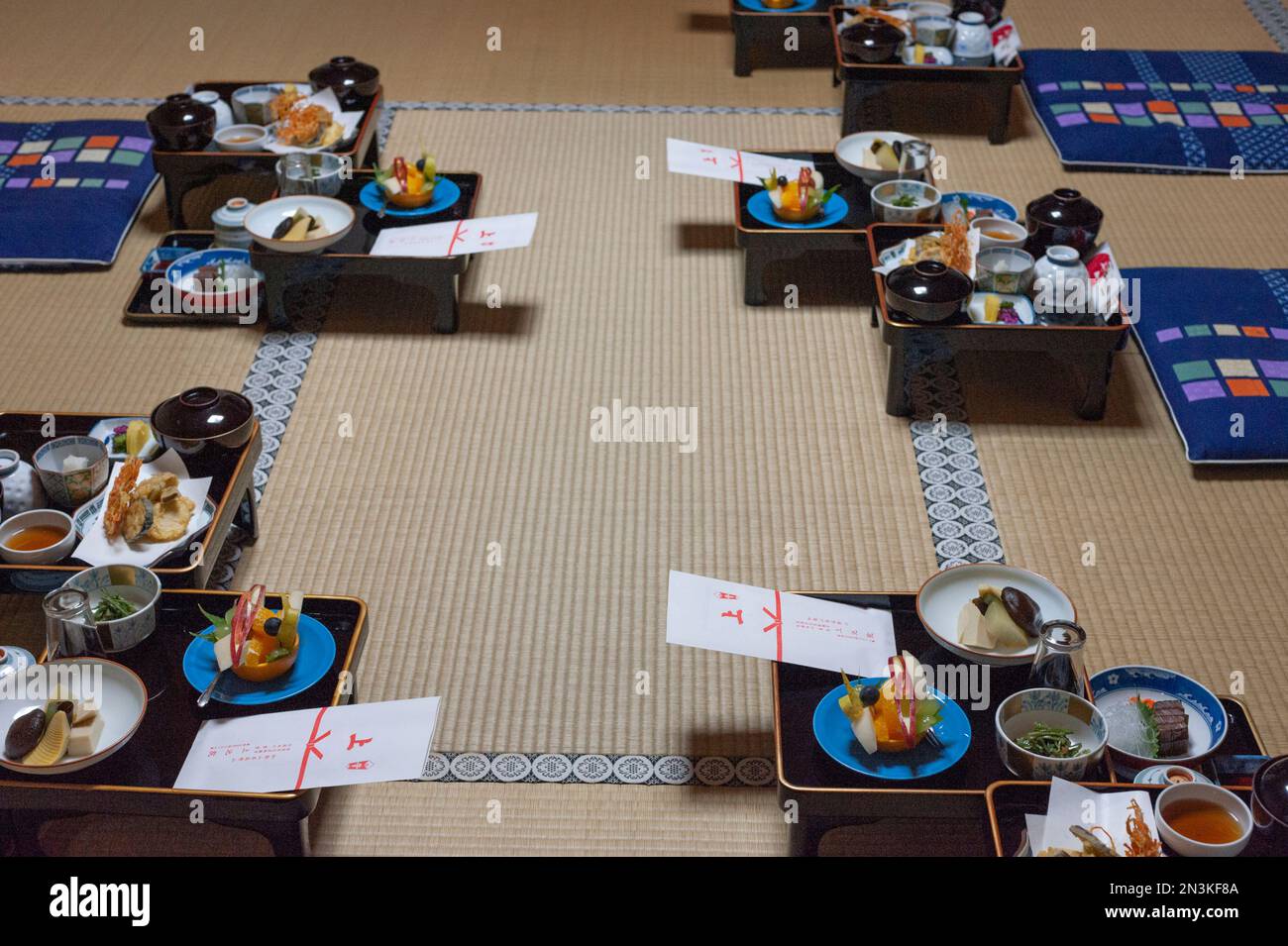 Dinner at the Jochi-in Temple at Koyasan, Japan Stock Photo - Alamy