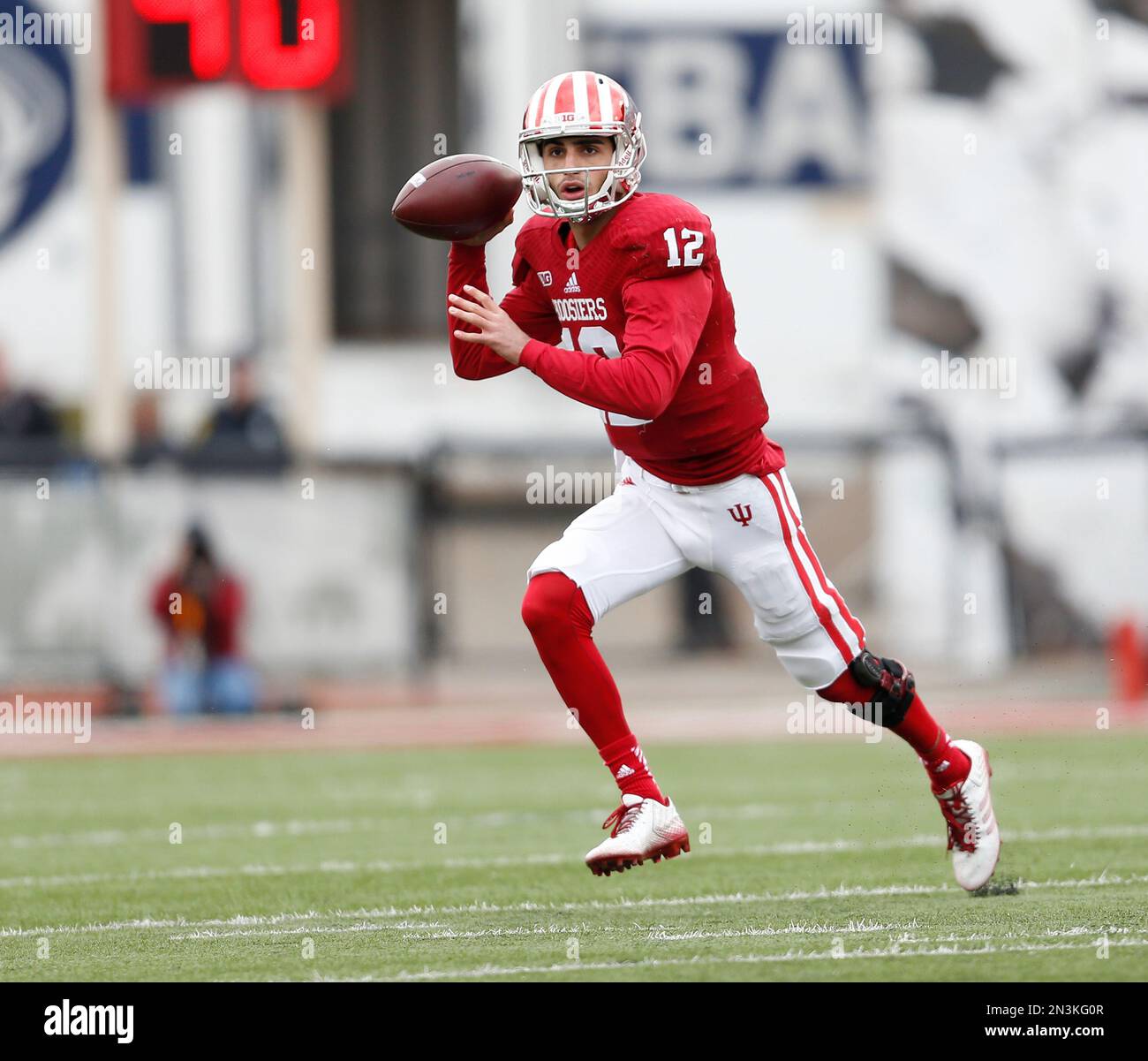 Indiana quarterback Zander Diamont (12) during an NCAA college football ...