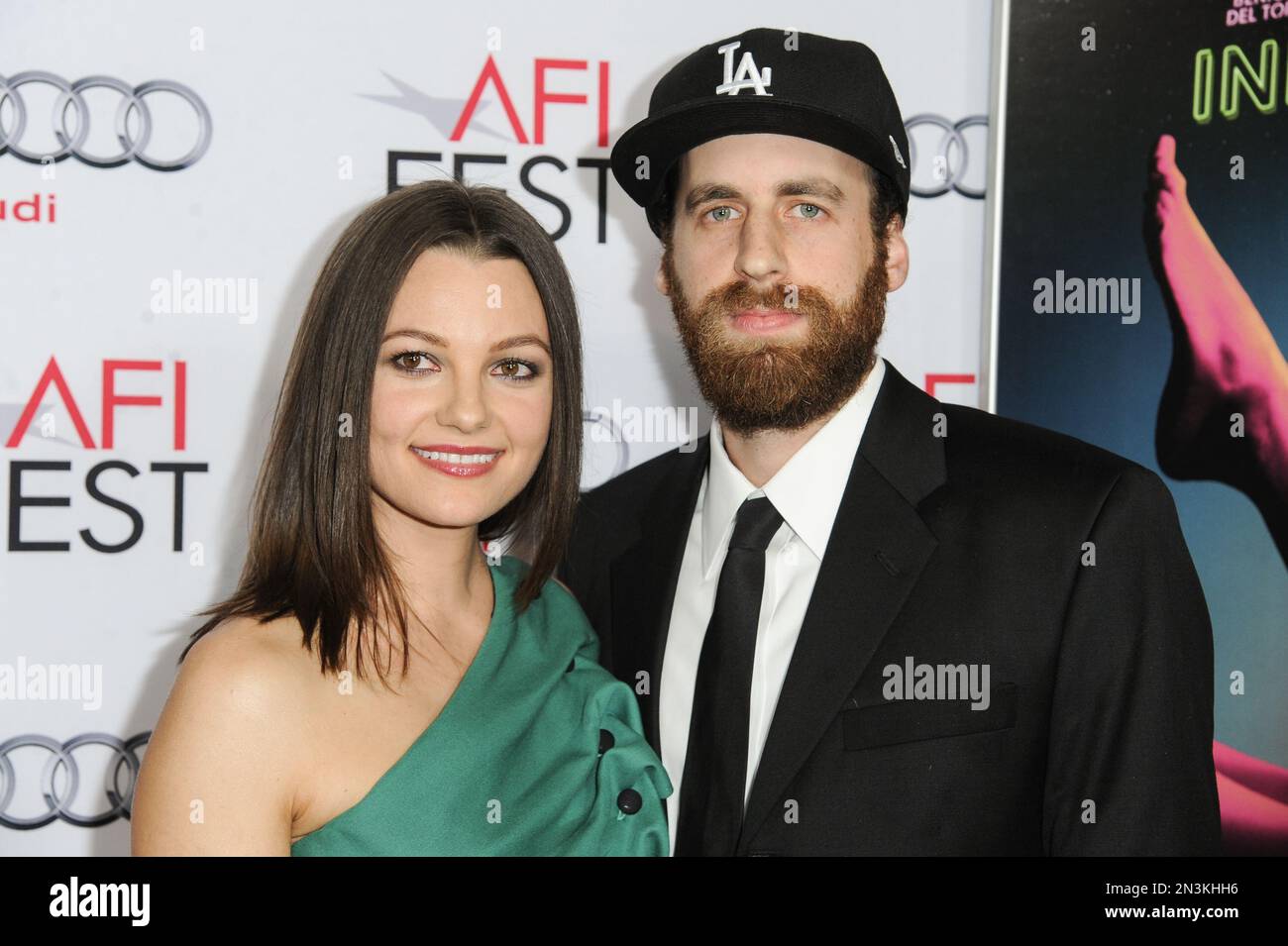 Michelle Sinclair, left, and Daniel Lockman arrive at 2014 AFI Fest ...