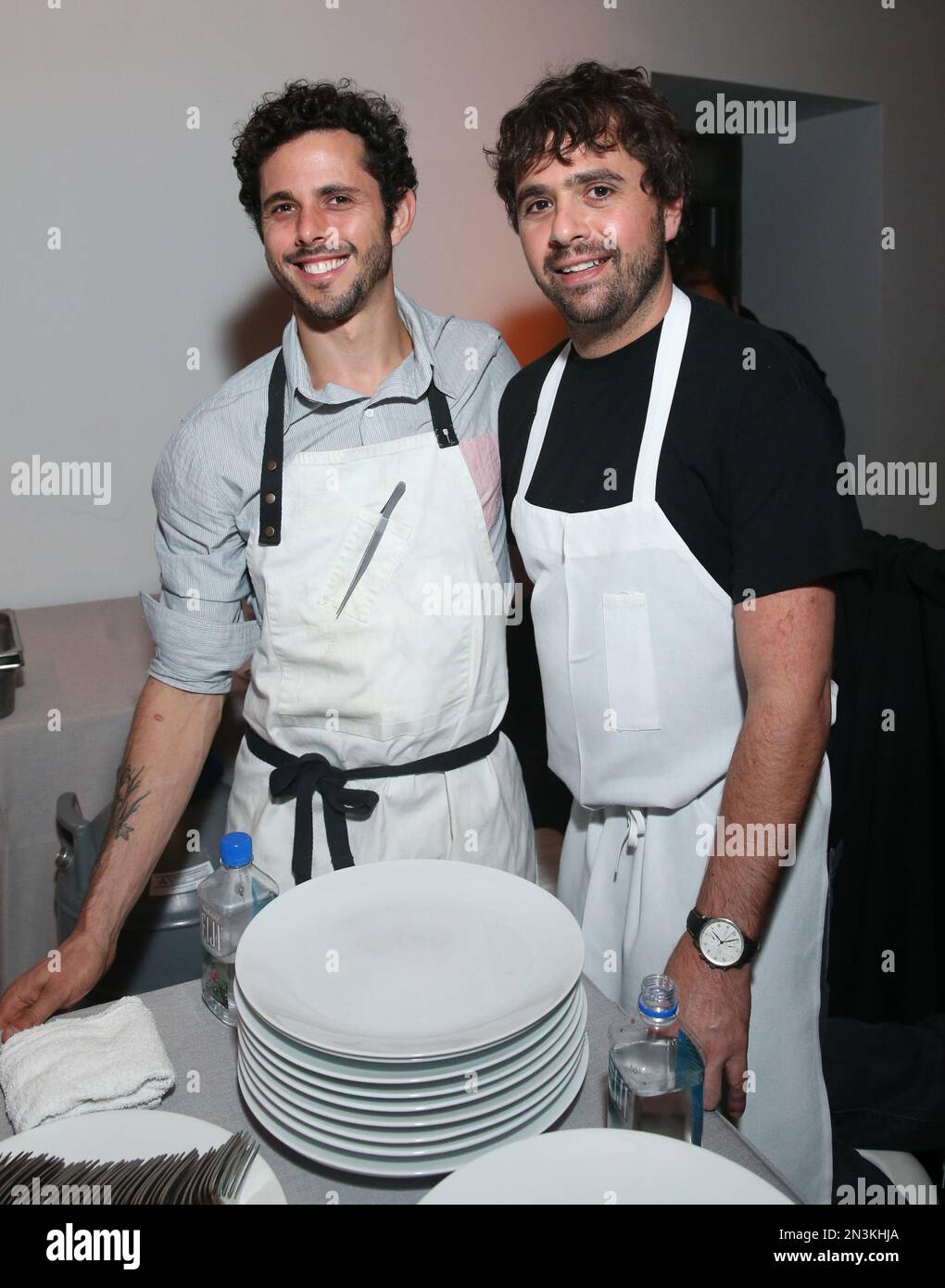 Chef Ari Taymor of Alma, left, and Chef Jon Shook of Son of a Gun seen ...