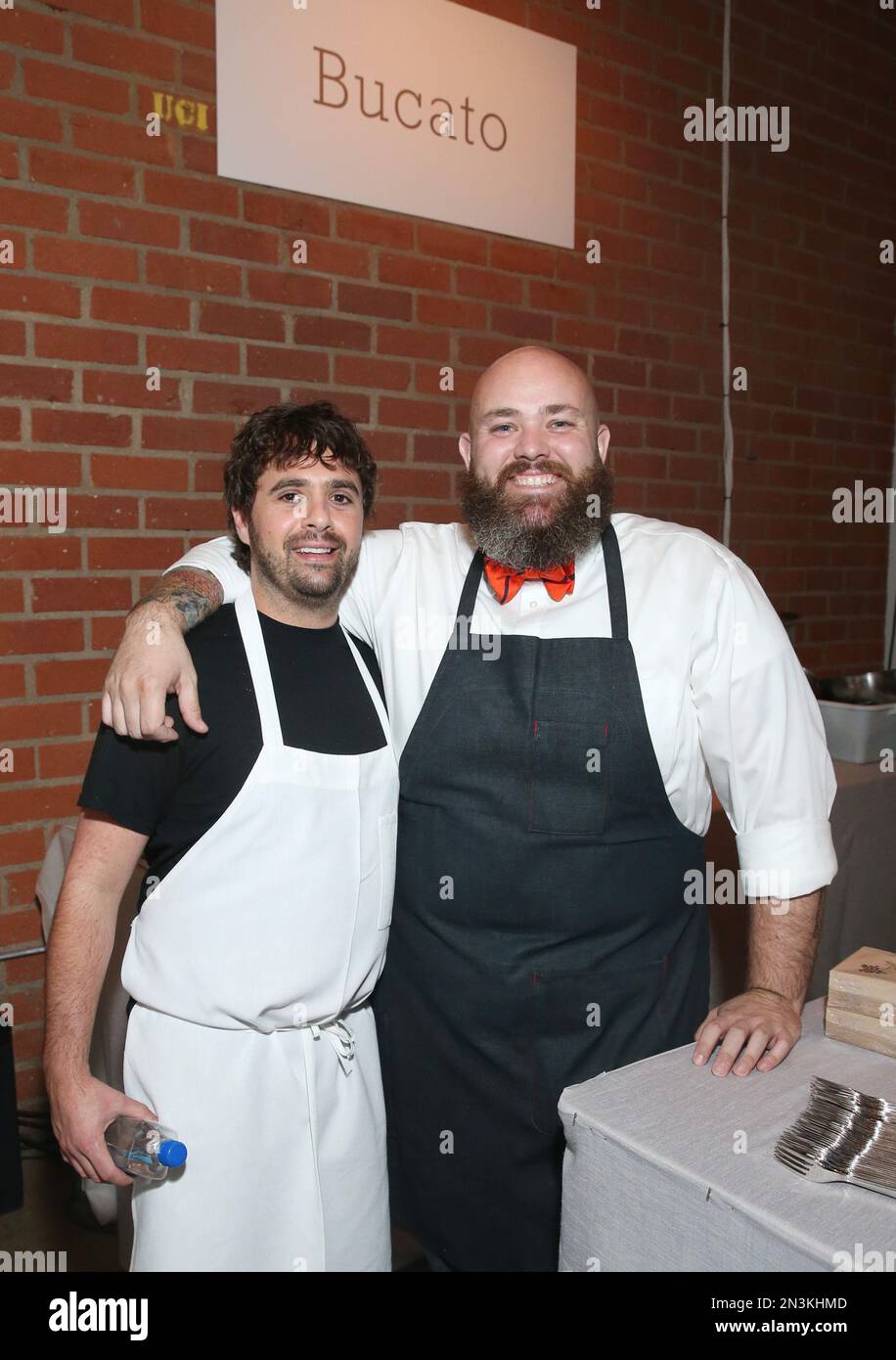 Chef Jon Shook of Son of a Gun, left, and Chef Evan Funke of Bucato ...
