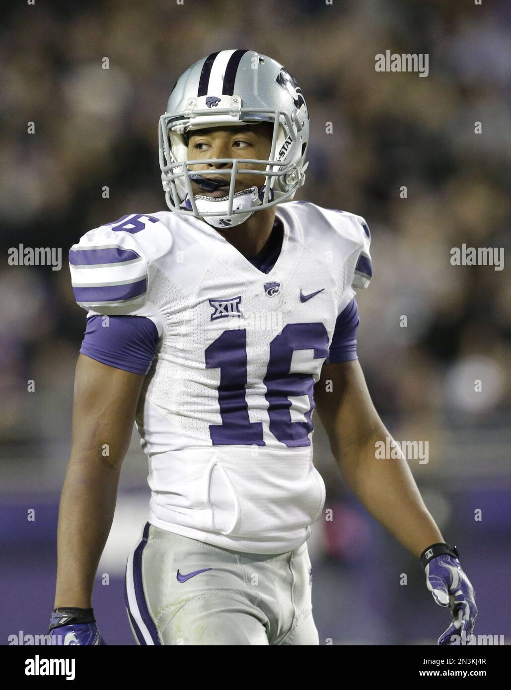 Kansas State wide receiver Tyler Lockett (16) walks the field during ...