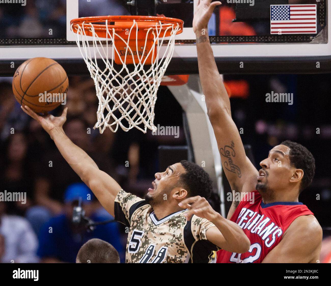 San Antonio Spurs guard Cory Joseph shoots against New Orleans Hornets ...