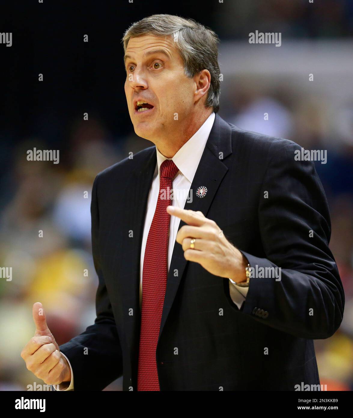 Washington Wizards coach Randy Wittman reacts to an official's call in ...
