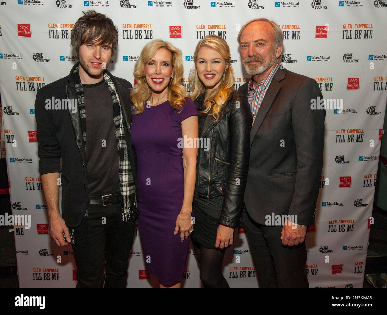 Shannon Campbell, Kim Campbell, Ashley Campbell and James Keach during ...