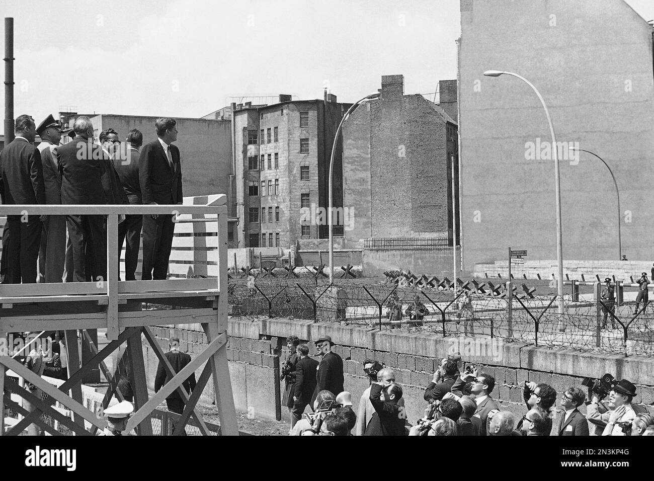 FILE - The June 26, 1963 file photo shows President John Kennedy ...