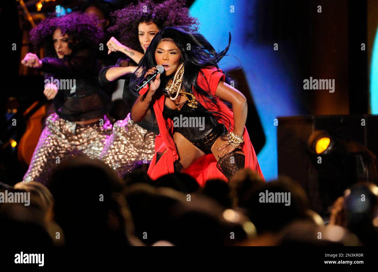 Lil' Kim performs during the 2014 Soul Train Awards at Orleans Arena on ...