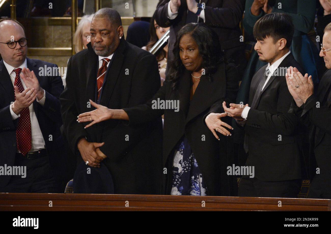 Washington, United States. 07th Feb, 2023. Tyre Nichols parents Rodney ...