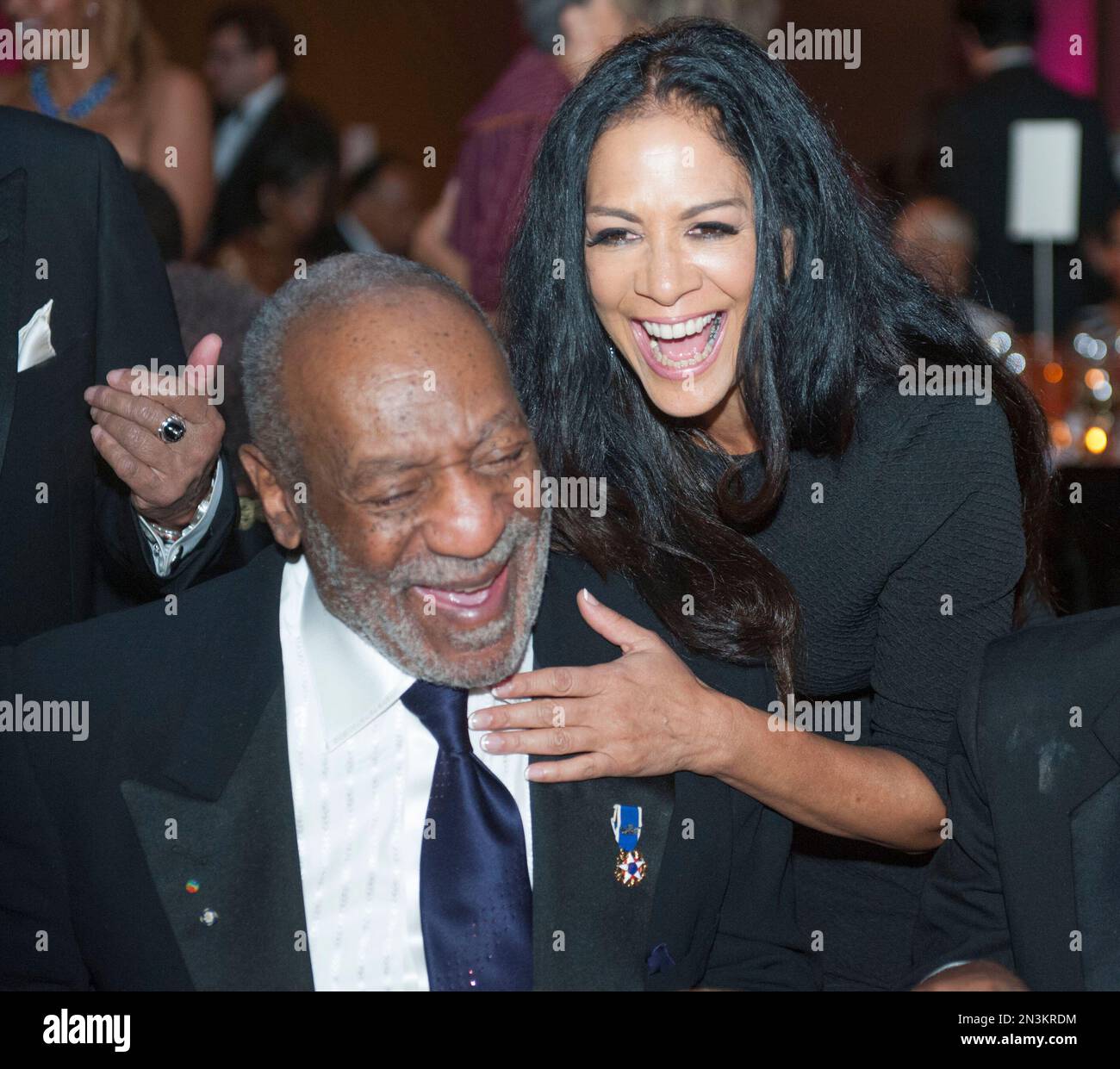 Dr. Bill Cosby laughs with Sheila E. at the 50th Anniversary Gala of ...